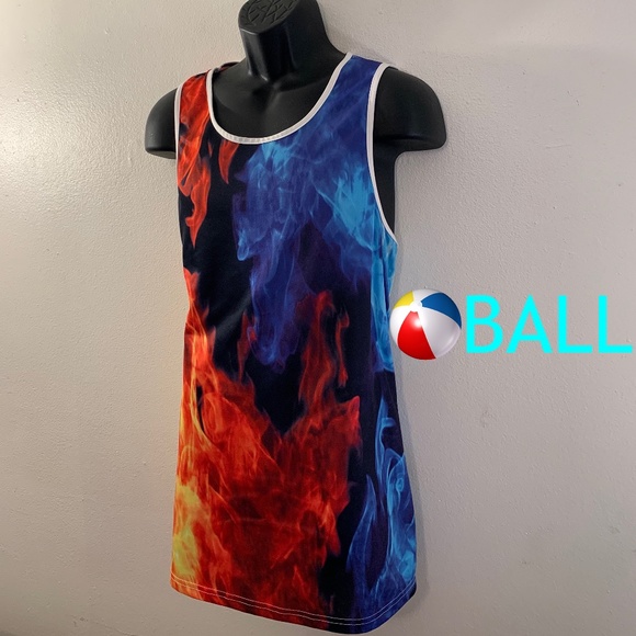 Ball | Shirts | Ball Rainbow Flames Tank Top Xxl Rare Style | Poshmark